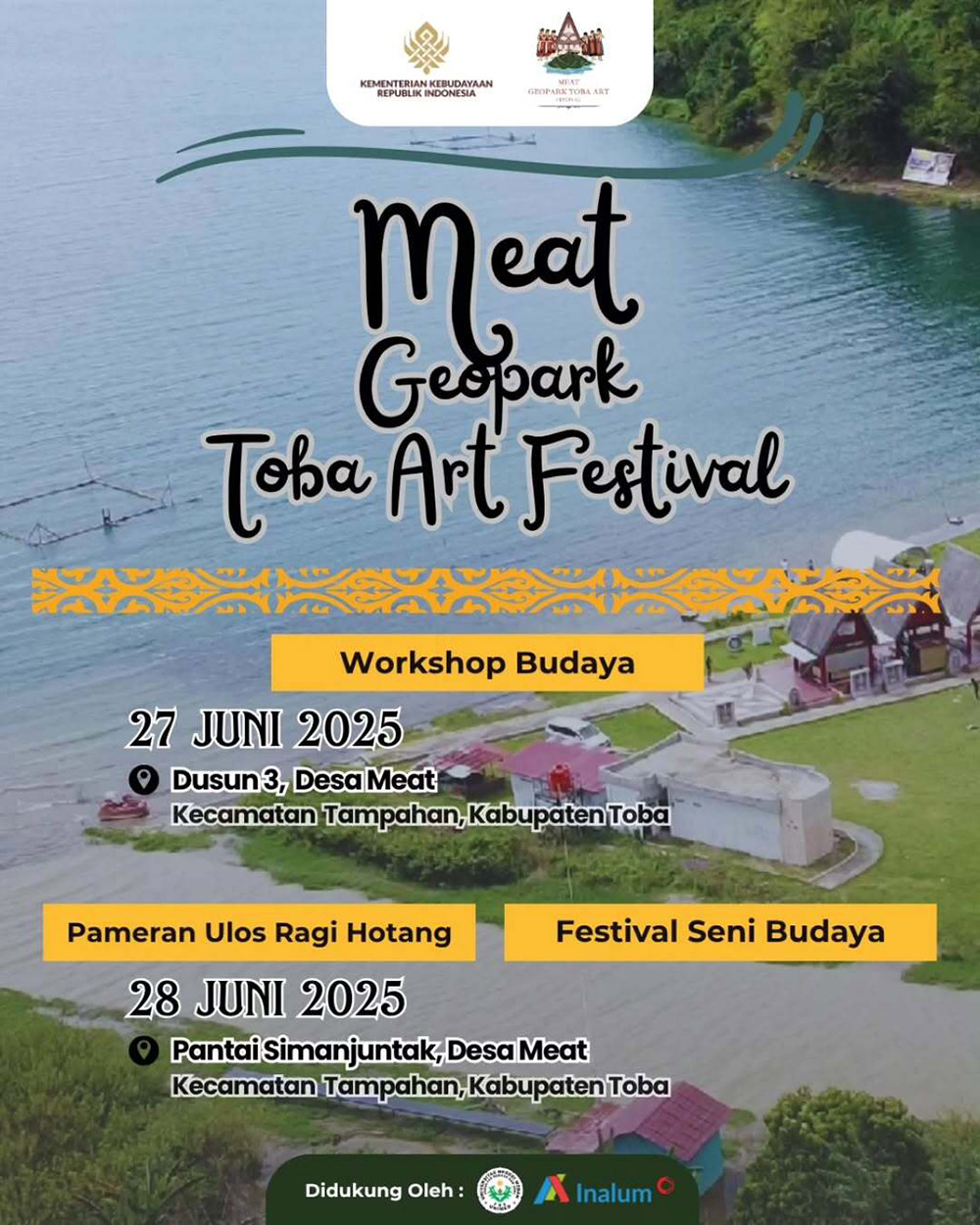 Meat Geopark Toba Art Festival – DISBUDPAREKRAF SUMUT
